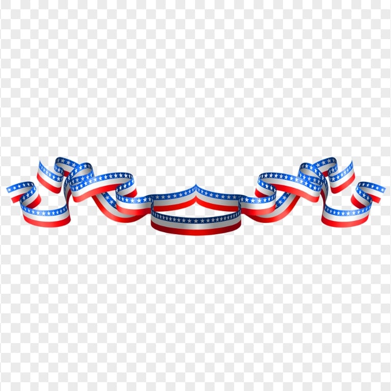 Ribbon With American United States Flag Illustration | Citypng