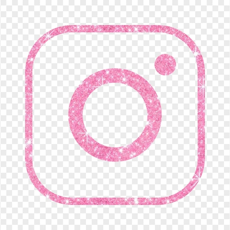HD Aesthetic Pink Outline Neon Instagram IG Logo Icon PNG | Citypng