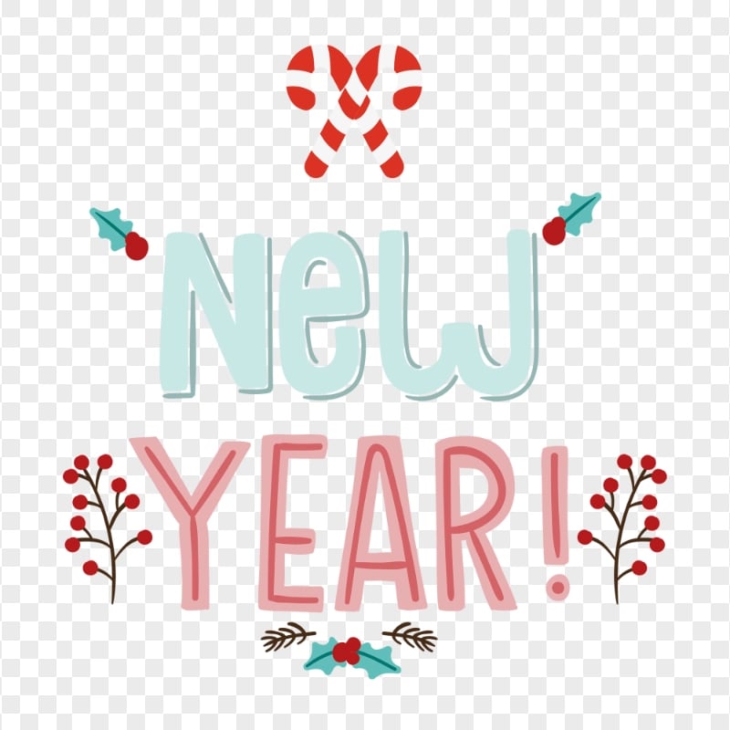 Vector New Year Logo Design Text Transparent PNG | Citypng