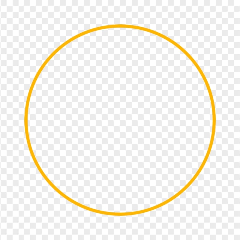 HD Outline Orange Circle Transparent Background | Citypng