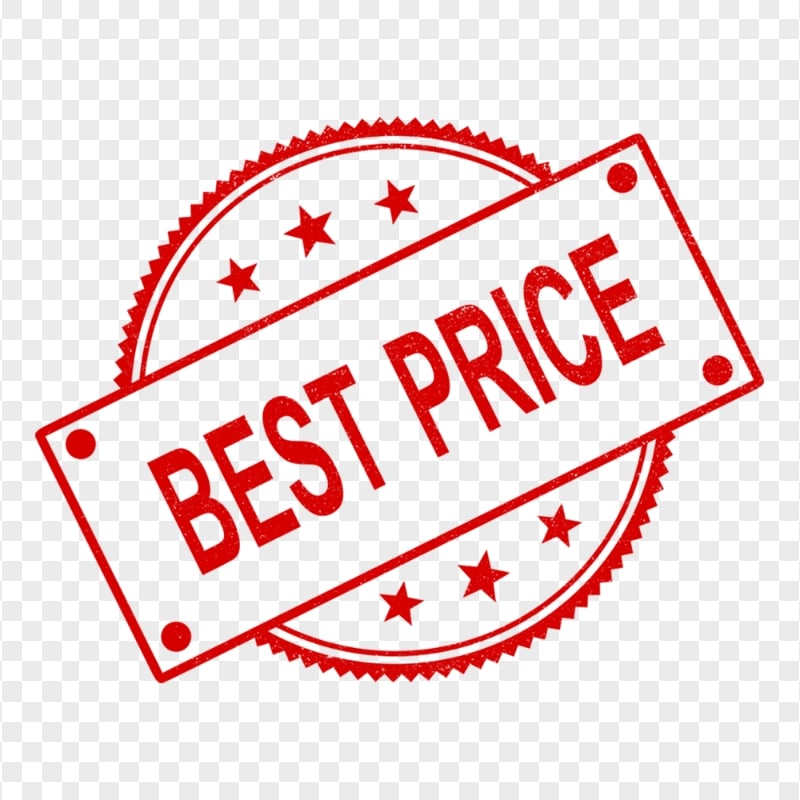 HD Best Price Red Round Stamp PNG | Citypng