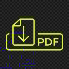 PDF Download Blue Outline Button Icon Logo HD PNG | Citypng