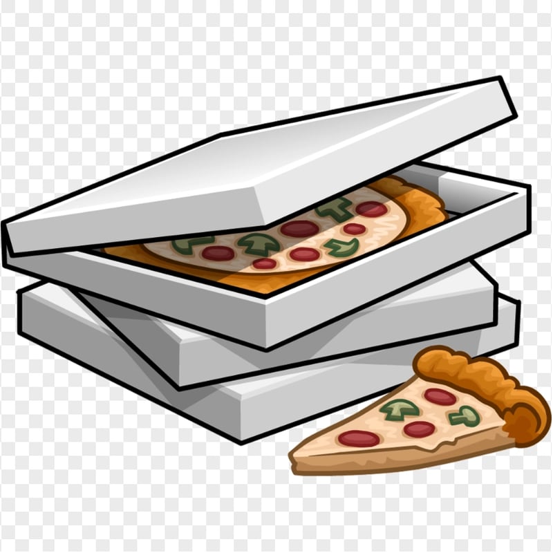 Pizza Box Clipart White Box HD Transparent PNG | Citypng