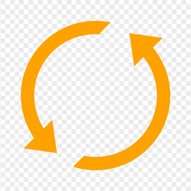 FREE Circle Arrow Orange Icon PNG | Citypng