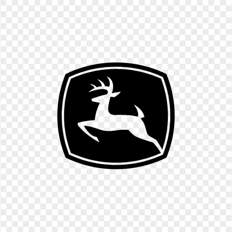 John Deere Black Logo Symbol Icon HD PNG | Citypng