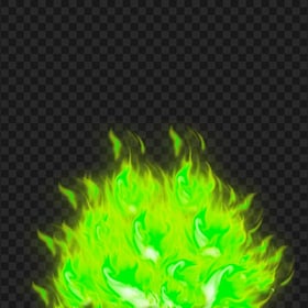 Green Fire Flames Border Line HD Transparent PNG | Citypng