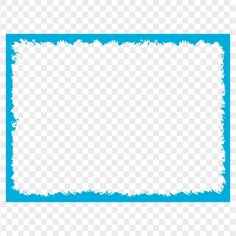 Grunge Rectangle Blue Frame PNG Image | Citypng