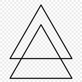 PNG Double Outline Red Triangle | Citypng