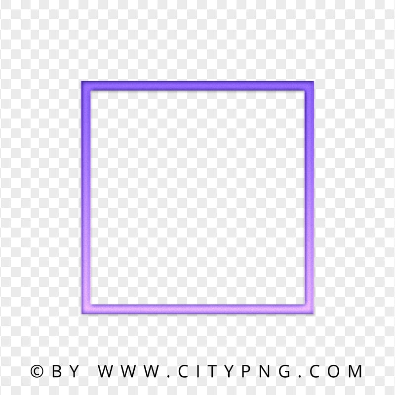 Purple Gradient Outline Square Frame Image PNG | Citypng