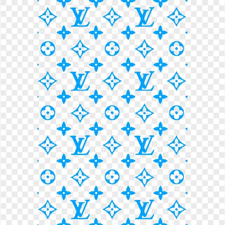 Louis Vuitton Lv Blue Glitter Pattern Seamless FREE PNG | Citypng