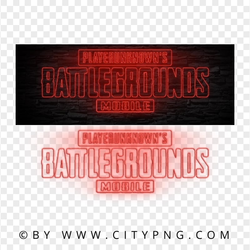 HD PUBG Red Neon Logo PNG | Citypng
