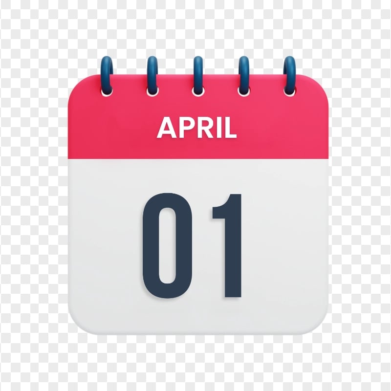 1st April Day Date Calendar Icon HD Transparent Background | Citypng