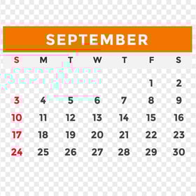 September 2023 Graphic Calendar PNG | Citypng