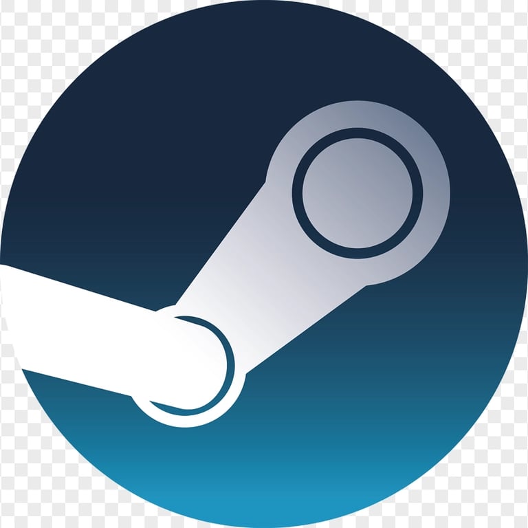 Steam Round Logo Icon Download PNG | Citypng