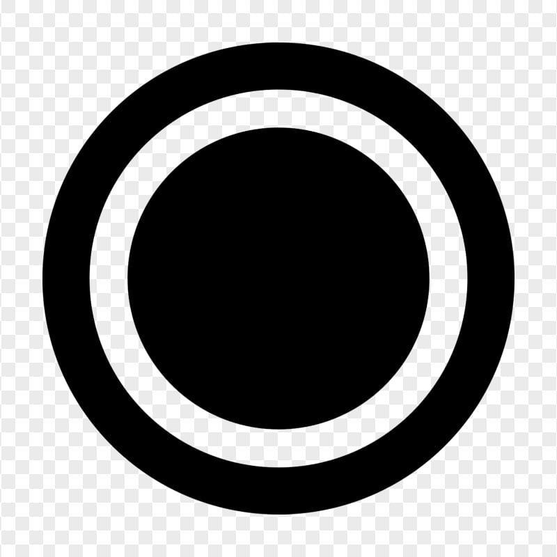 PS Controller Circle Black Button Icon PNG | Citypng