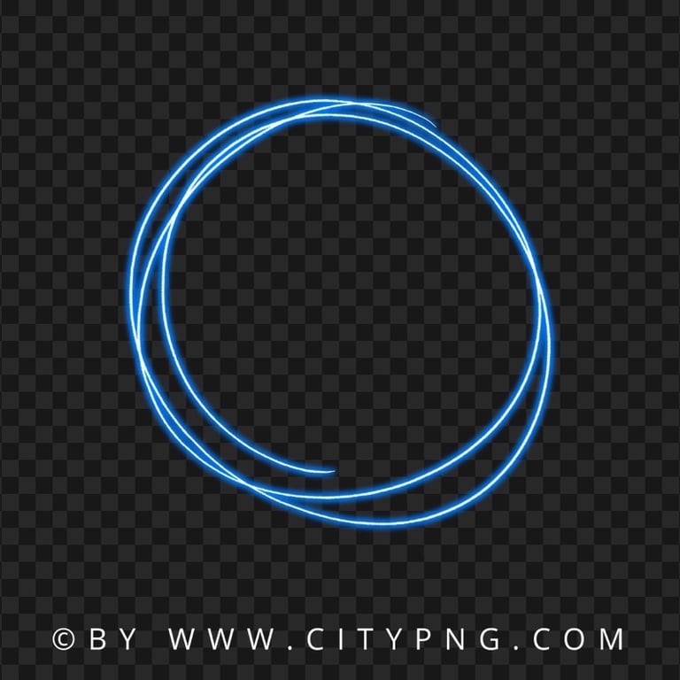 Blue Gradient Outline Circle PNG | Citypng
