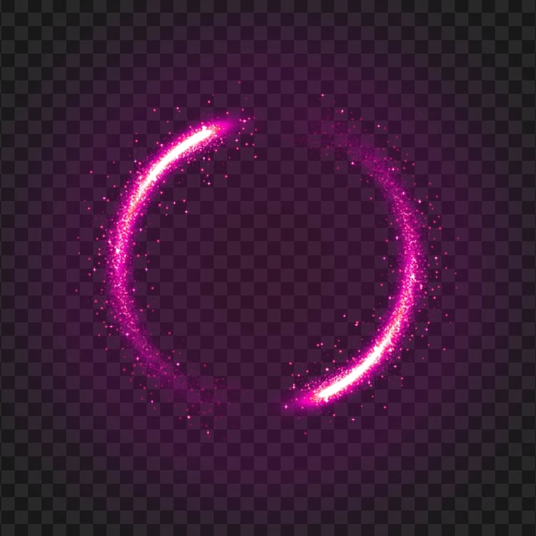 Pink Sparks Line Circle Light PNG | Citypng