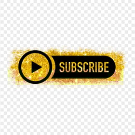 HD Youtube Gold Subscribe Button With Bell PNG | Citypng