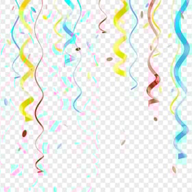 HD Floating Party Confetti Frame PNG | Citypng