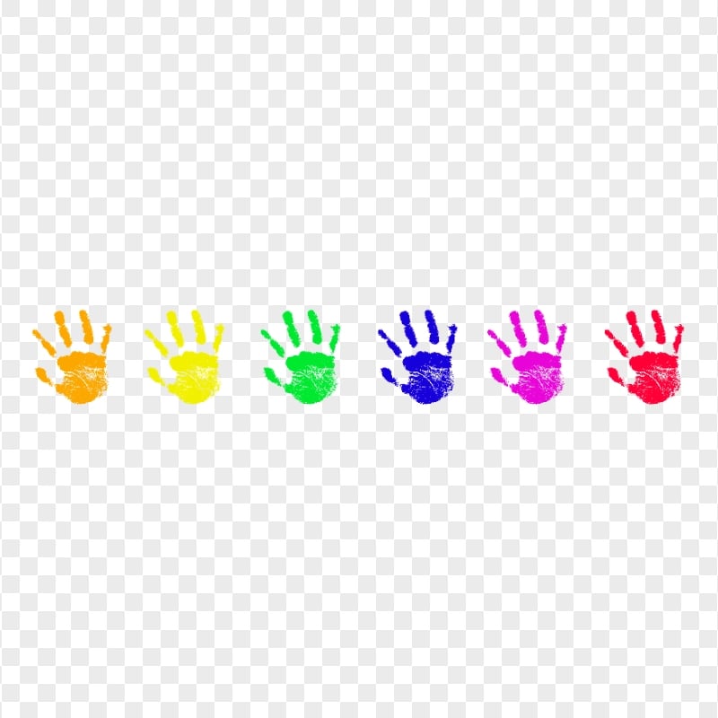 HD Child Childs Kids Colorful Handprint PNG | Citypng