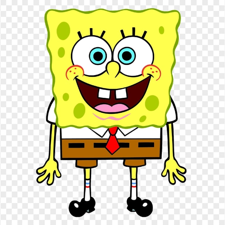 Transparent Pixel Spongebob