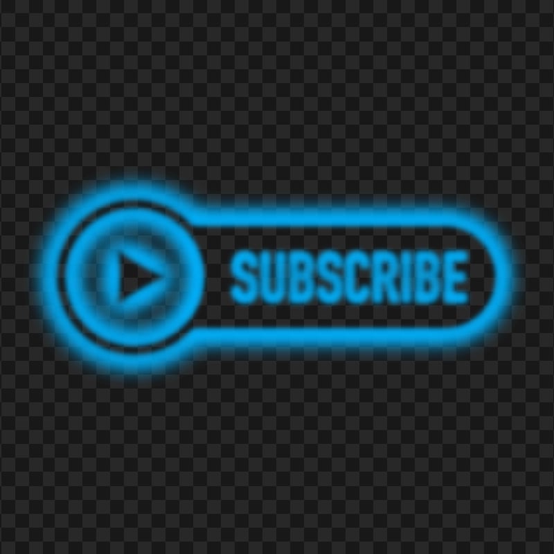 Blue Subscribe Button Png