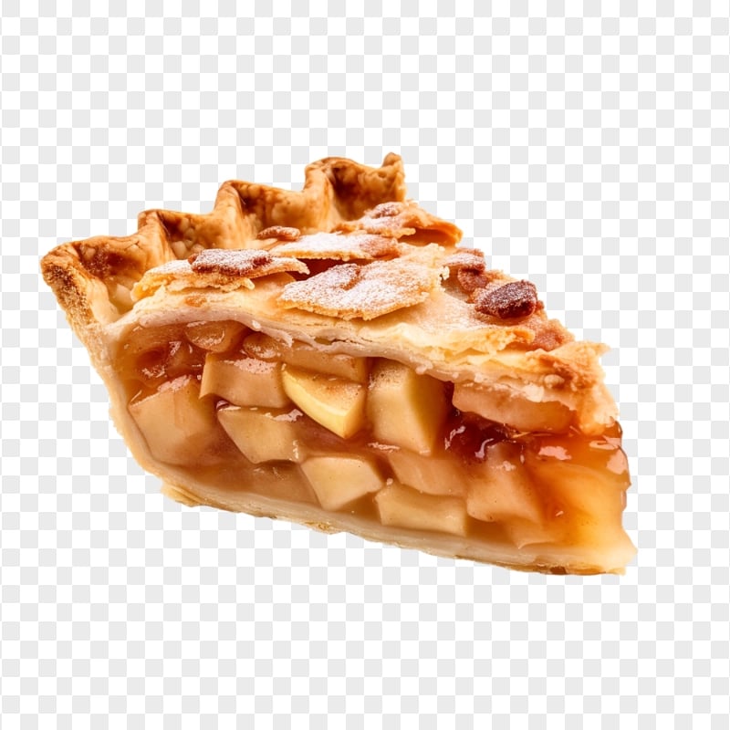 HD Slice Of Sweet Apple Pie Transparent Background | Citypng