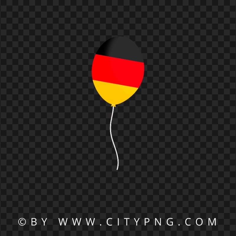 HD PNG Germany Deutschland Flag Balloon | Citypng
