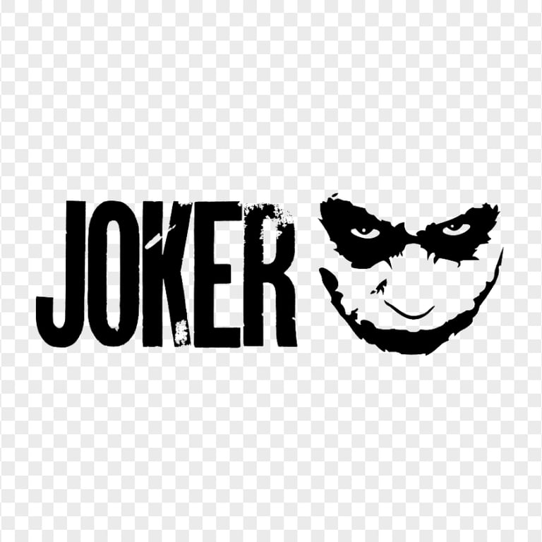 The Joker Face Silhouette
