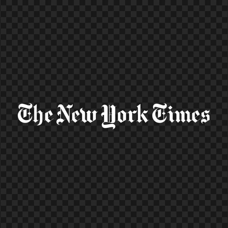 HD White The New York Times Logo Transparent PNG | Citypng