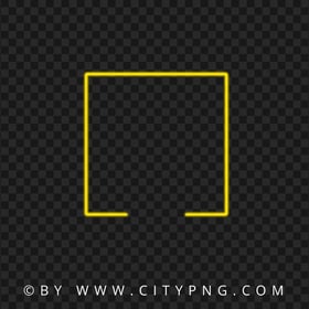 HD Glowing Blurry Square Yellow Frame Transparent PNG | Citypng