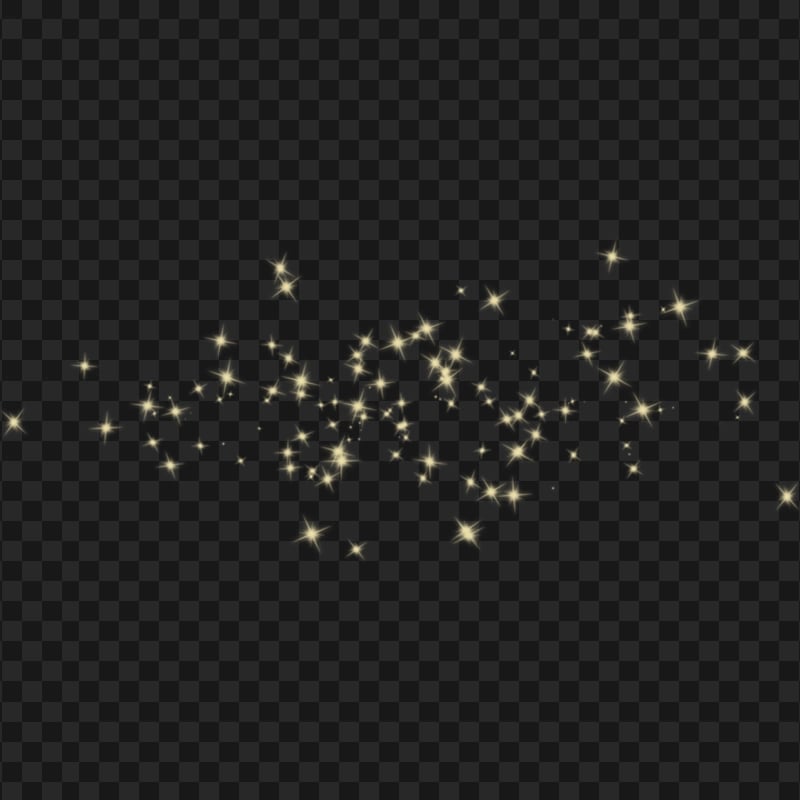 HD Bokeh Sparkling Yellow Stars PNG | Citypng