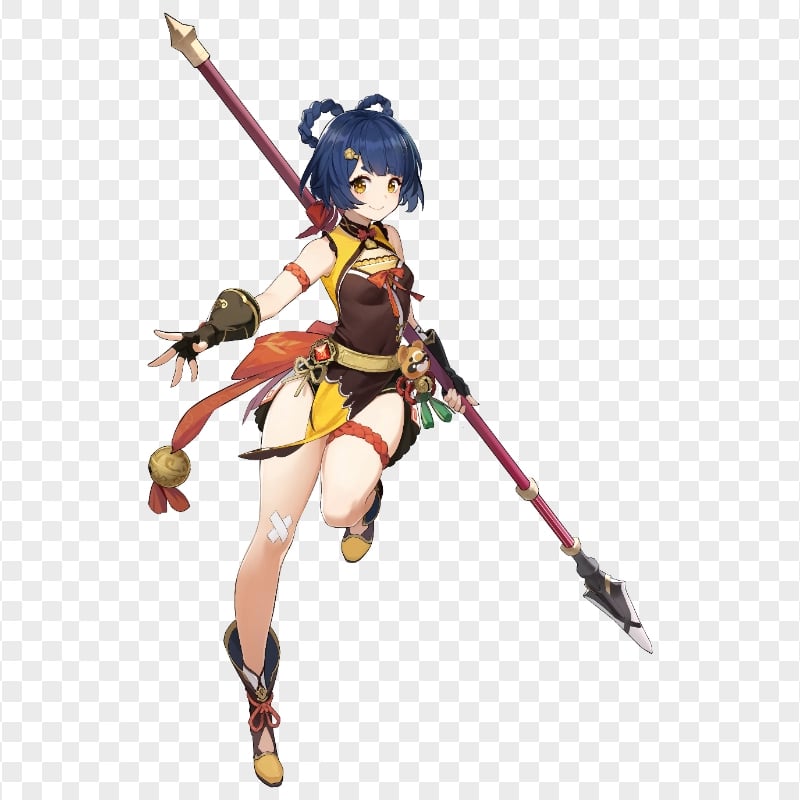HD Standing Xiangling Character Genshin Impact PNG | Citypng