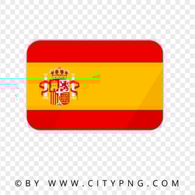 Spain Flag Banner Vector Icon PNG | Citypng