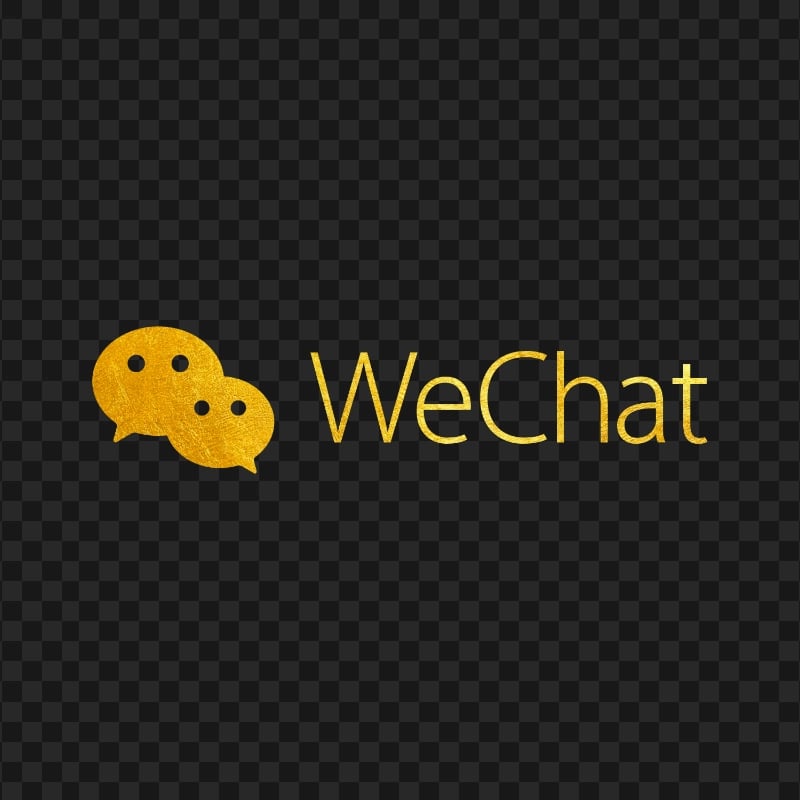 Gold WeChat China Chat App Logo | Citypng