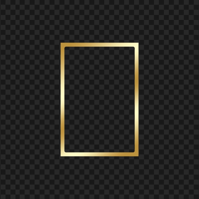 HD Simple Gold Frame Transparent PNG | Citypng