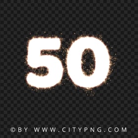 50 Text Number Fiery HD PNG | Citypng