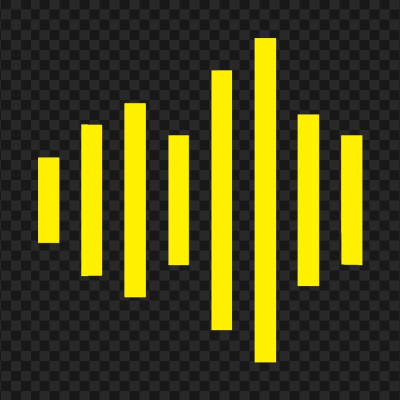 HD Sound Wave Yellow Icon Transparent PNG | Citypng