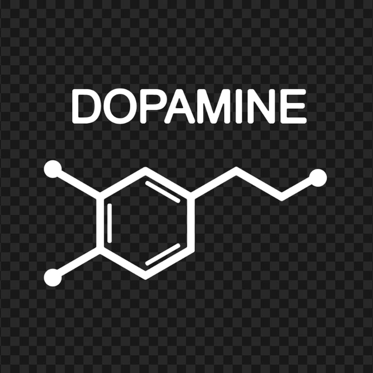Dopamine Molecule White Icon Sign Symbol HD PNG | Citypng