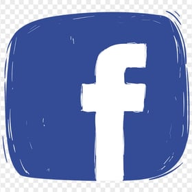 Facebook Icon Logo Square Scribble Effect | Citypng