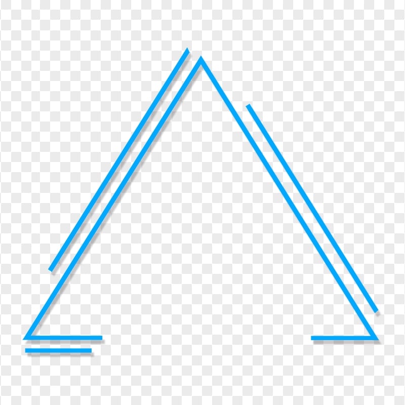 HD Blue Triangle Abstract Transparent PNG | Citypng