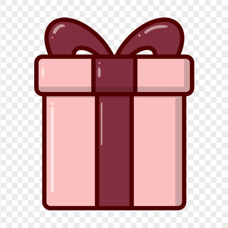 Vector Cute Gift Box Icon Transparent Background | Citypng