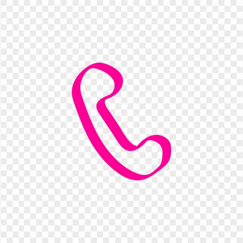 HD Pink Hand Draw Phone Icon Transparent PNG | Citypng