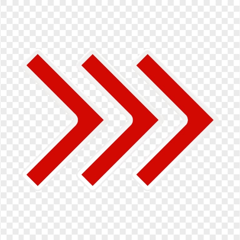 HD Three Red Arrows Pointing Right PNG | Citypng