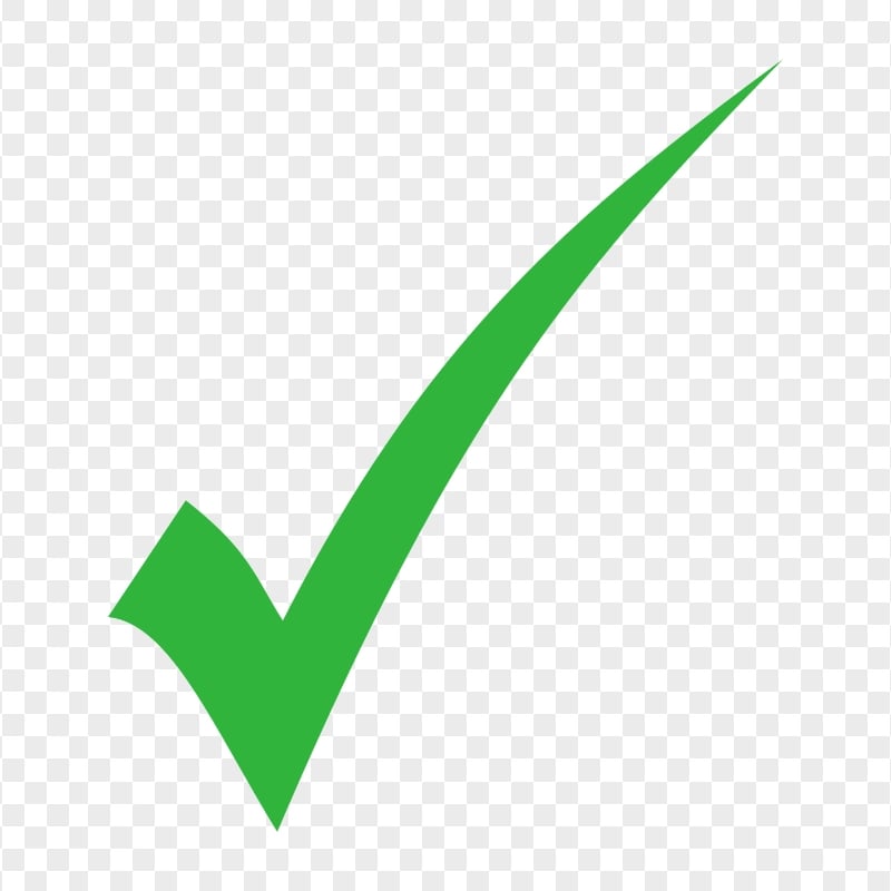 HD Green Check True Tick Mark Icon Sign PNG | Citypng