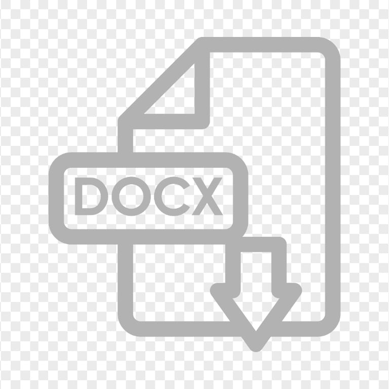 HD PNG Docx File Download White Icon | Citypng
