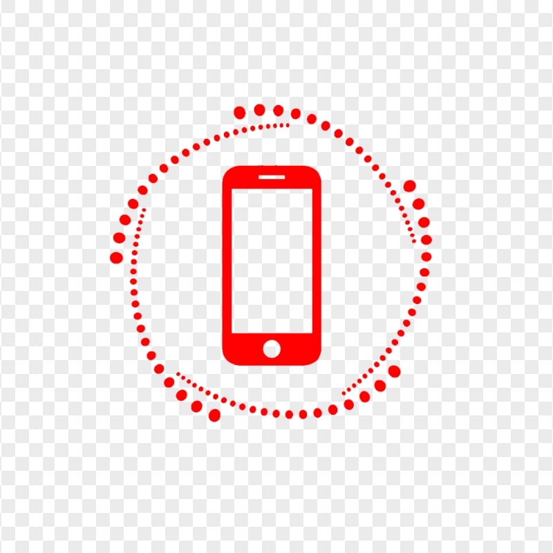 HD Red Phone Outline Logo Transparent PNG | Citypng