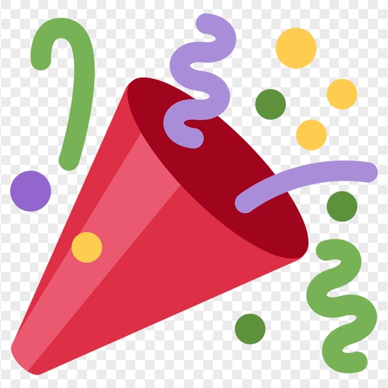 Confetti Popper White Icon PNG | Citypng