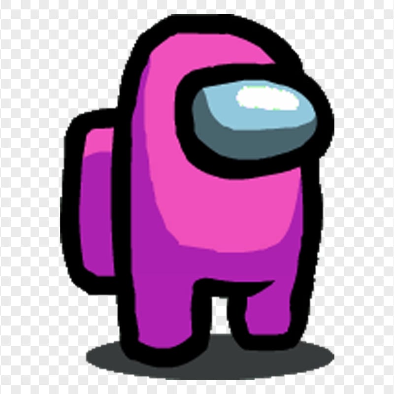 Pink Among Us Character PNG | Citypng