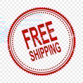 Round Red Free Shipping Stamp Icon | Citypng